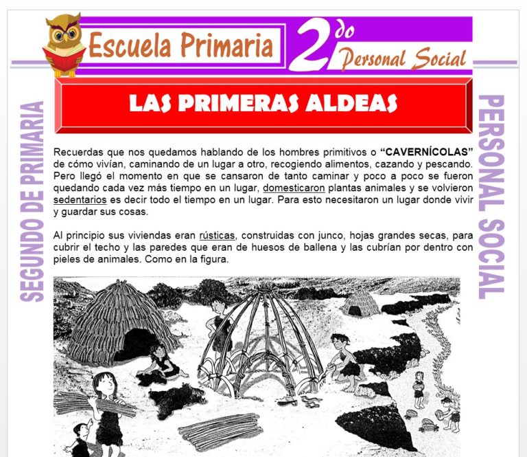 Las Primeras Aldeas para Segundo de Primaria – Escuela Primaria